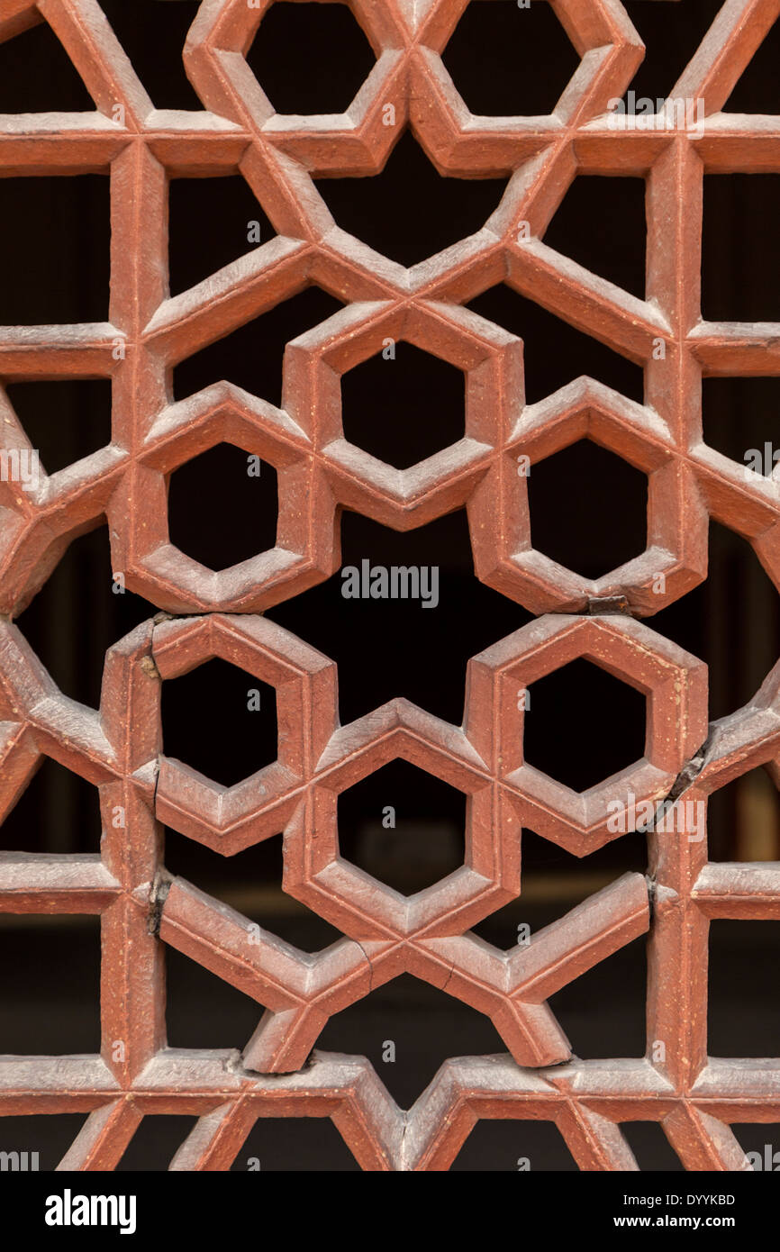 New Delhi, India. Six Interlocking Hexagons Making a Larger Hexagon ...