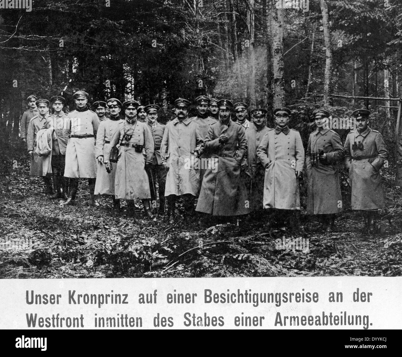 Crown Prince Wilhelm of Prussia during his visit on the Western Front ...
