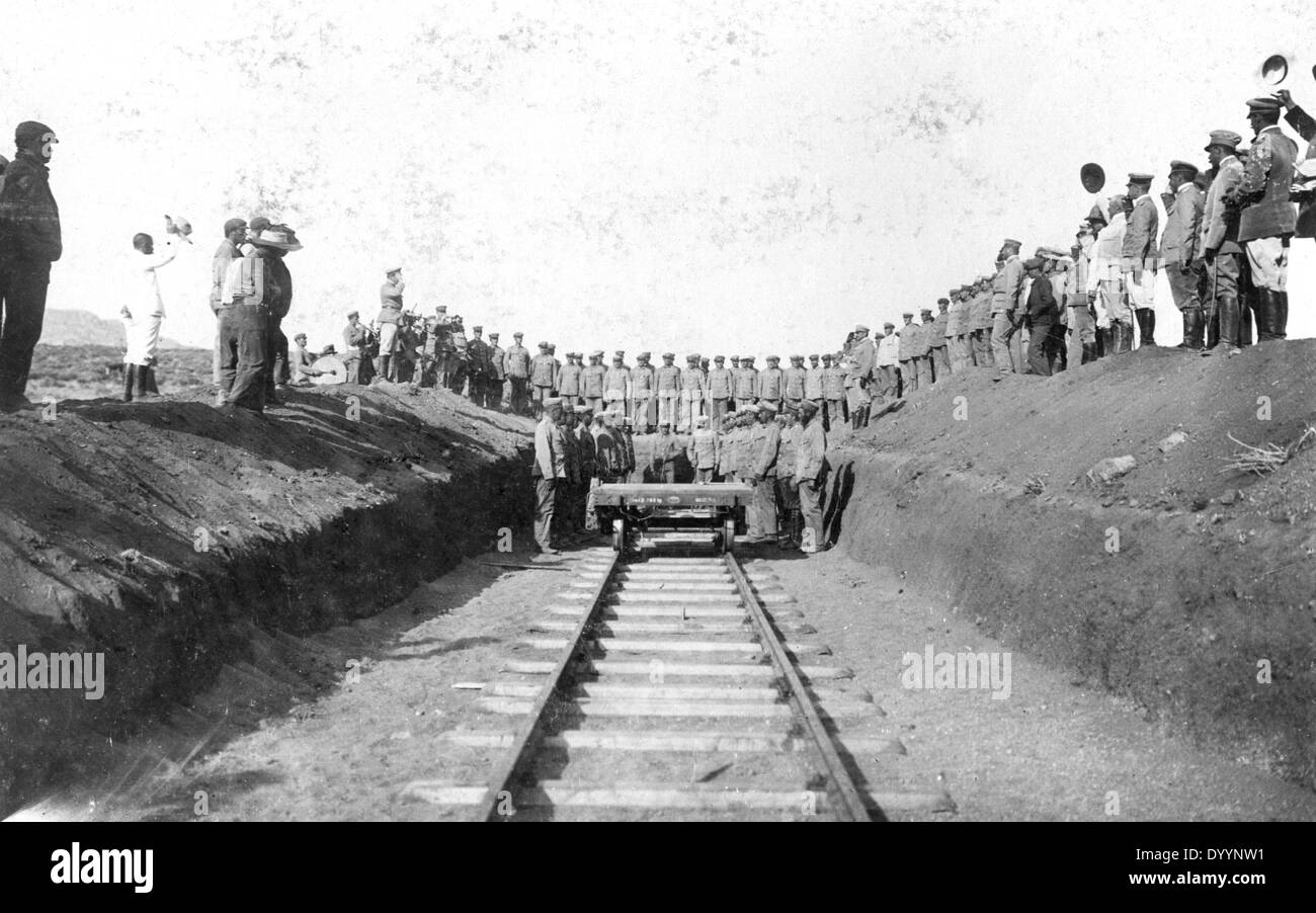 Construction site railroad track Black and White Stock Photos & Images ...
