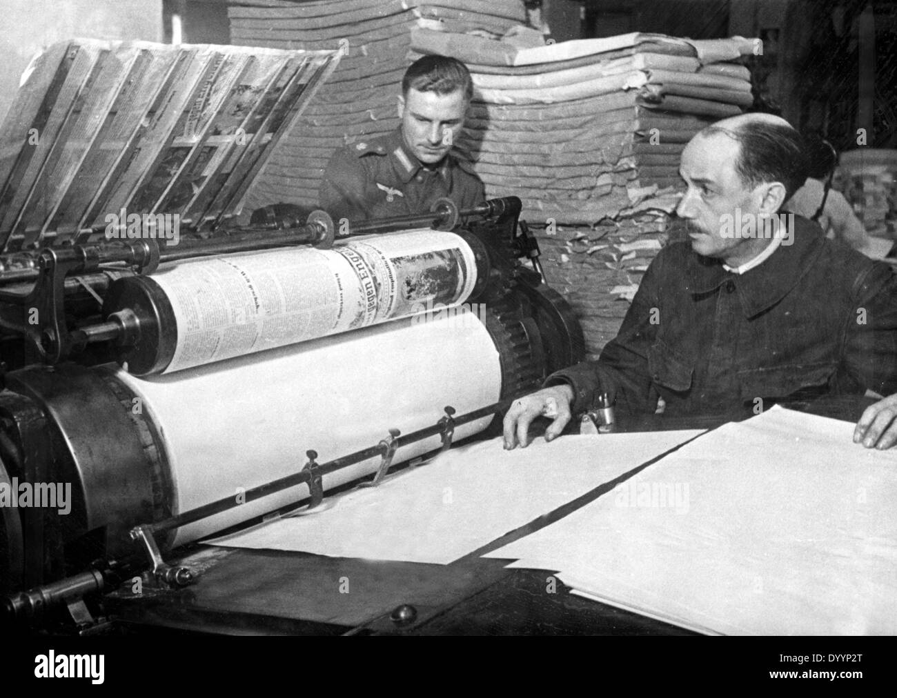 1940 newspaper front Black and White Stock Photos & Images - Alamy