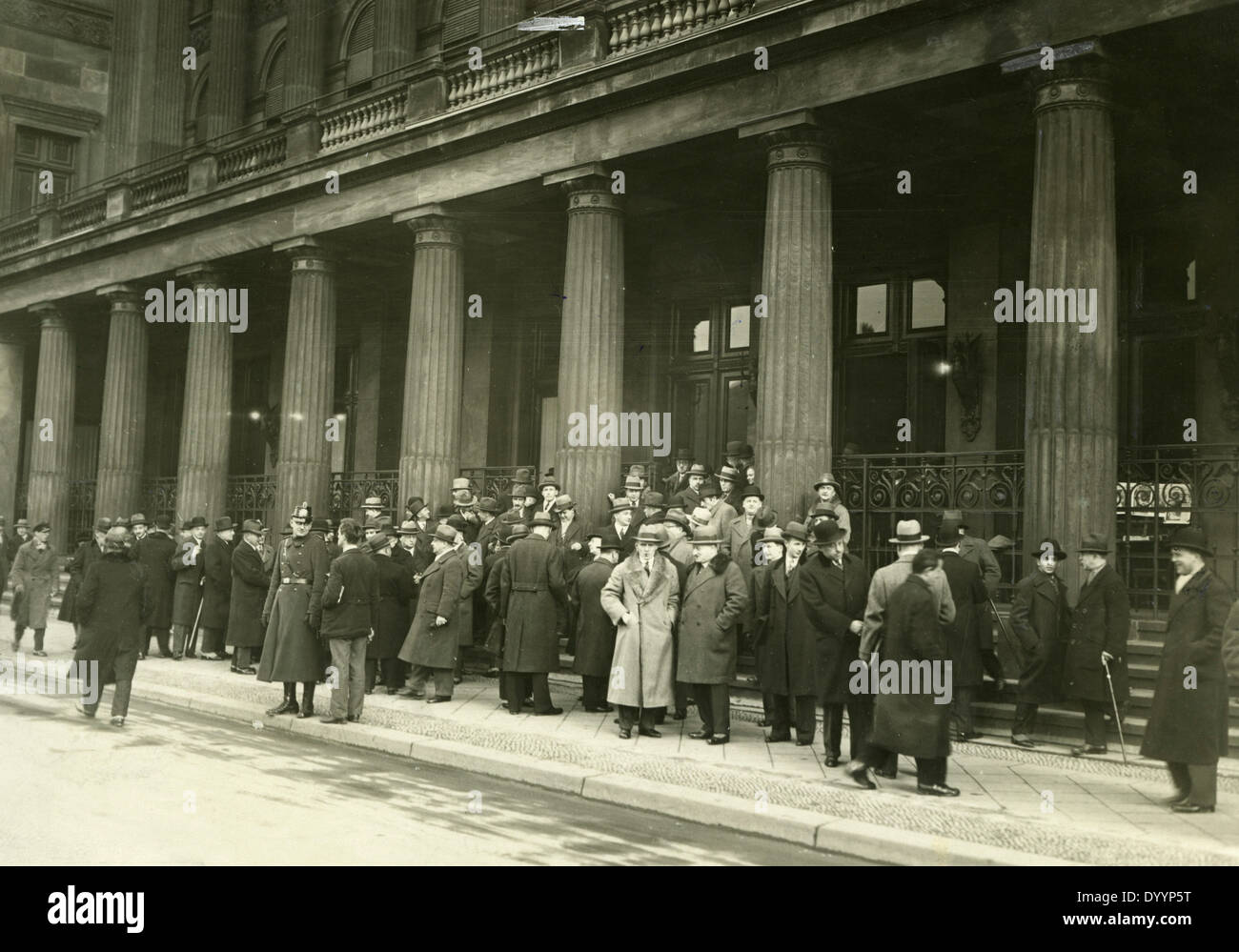 World economic crisis: banks, stock market, People in front of the ...