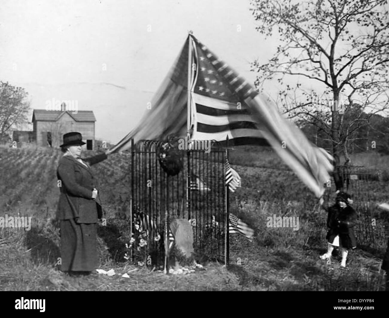 This photograph depicts the North Boundary Stone near Silver Spring ...