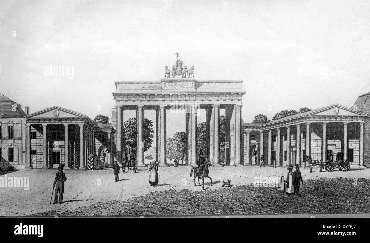 Brandenburg gate pariser square Black and White Stock Photos & Images ...