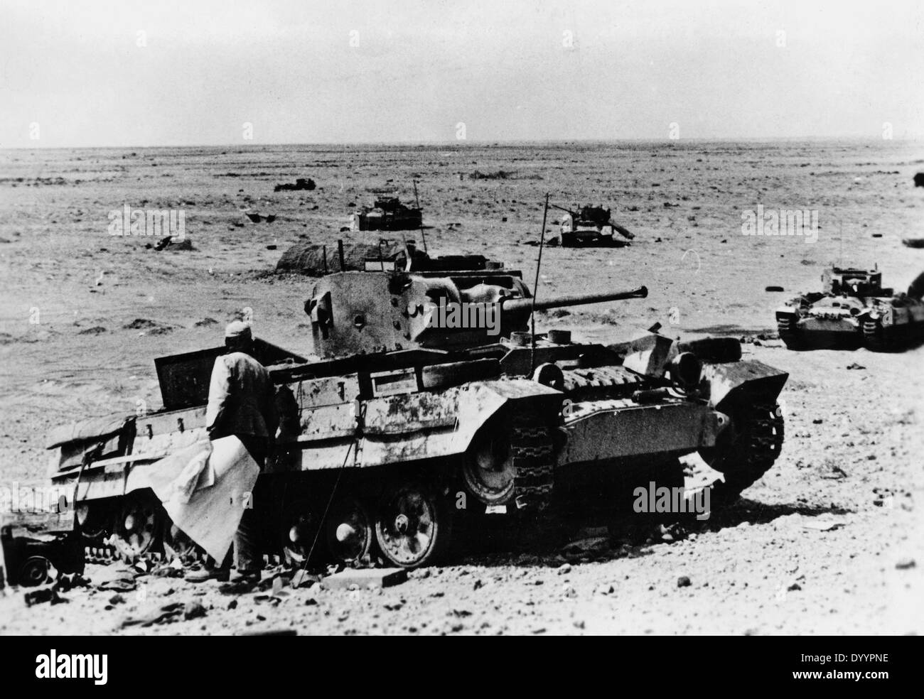 Destroyed British tank at Tobruk, 1942 Stock Photo - Alamy