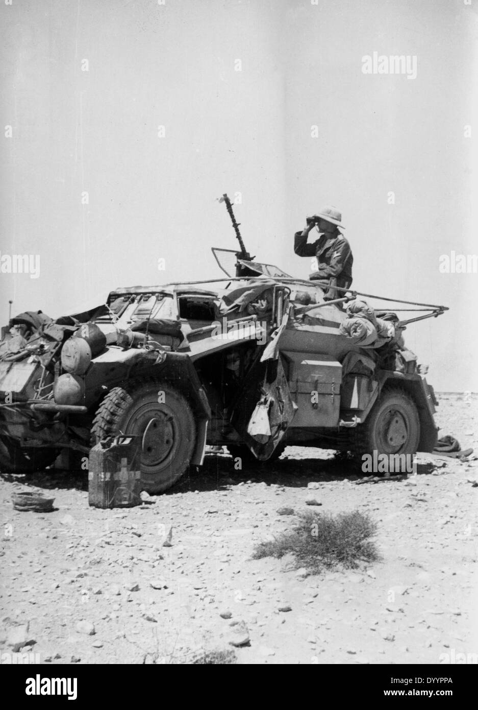 German armored reconnaissance cars in Africa, 1942 Stock Photo - Alamy