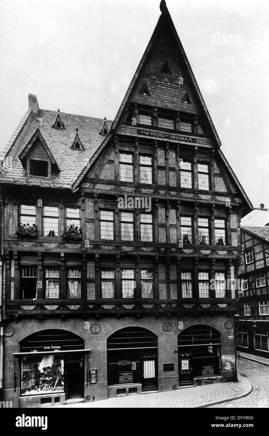 The Rosenthal-House in Nordhausen, 1927 Stock Photo - Alamy