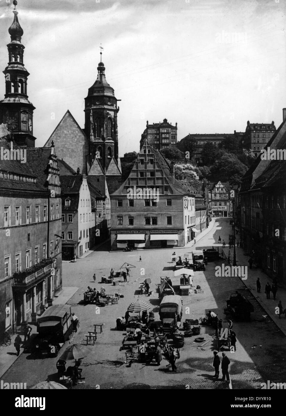 Pirna market square Black and White Stock Photos & Images - Alamy