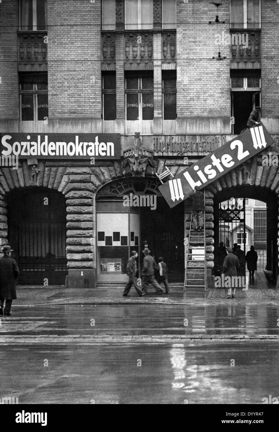 Election poster spd in Black and White Stock Photos & Images - Alamy