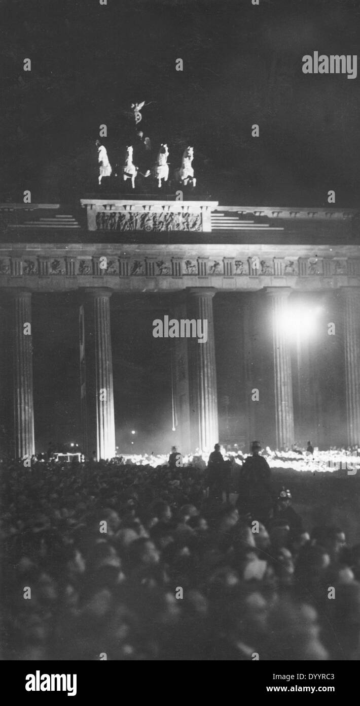 Torchlight procession in berlin 1933 hi-res stock photography and ...