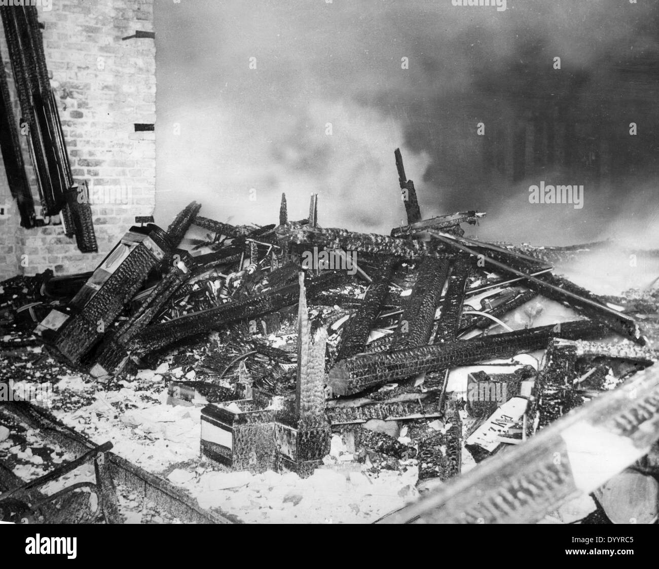 Debris of the Reichstag fire, 1933 Stock Photo - Alamy