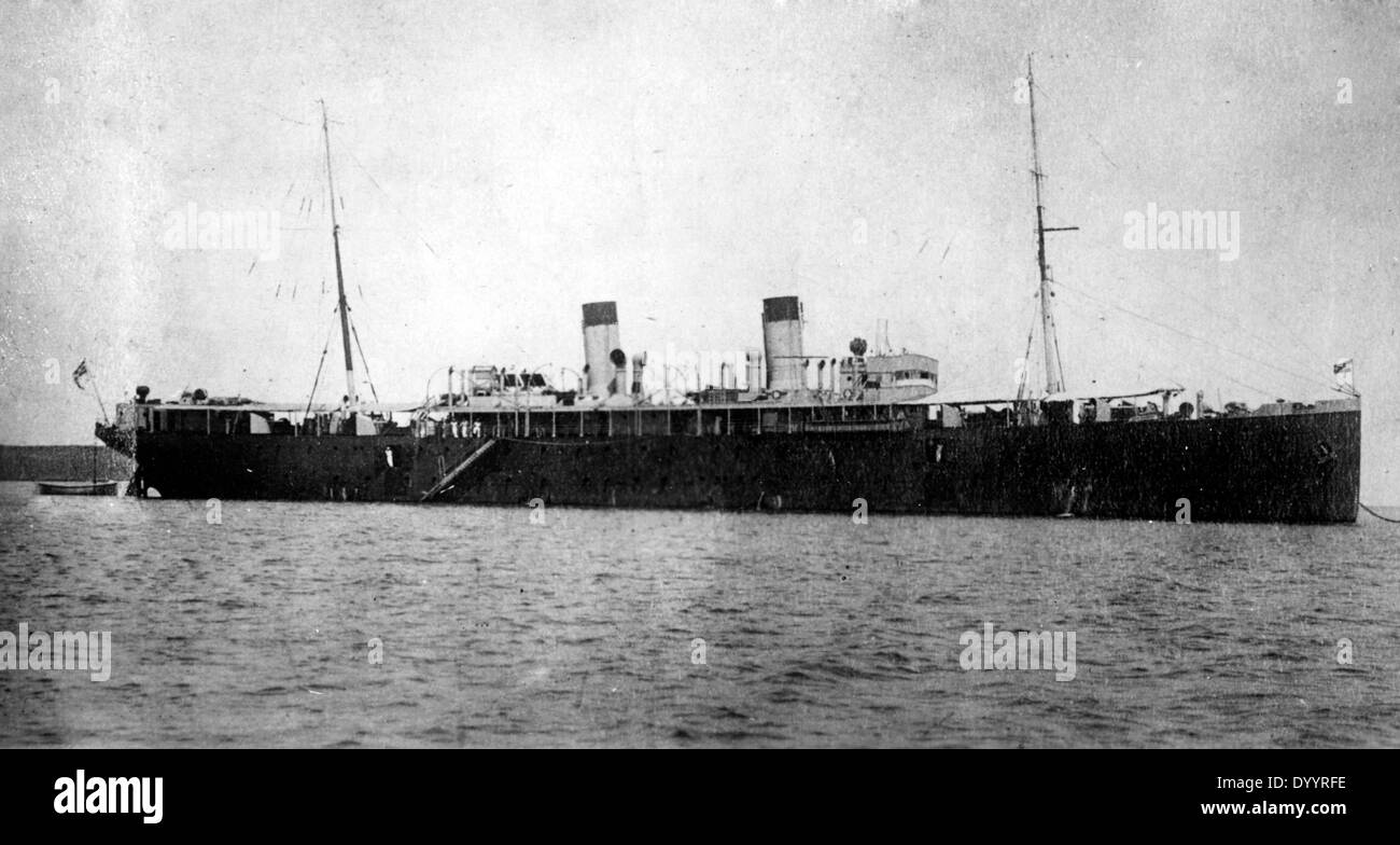 First World War: Cruiser 'Emden' in the Indian Ocean, 1914 Stock Photo ...