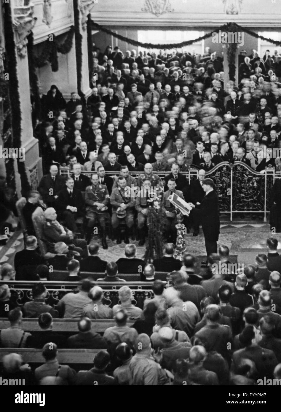 Hitler during his speech on the 'Day of Potsdam', 1933 Stock Photo - Alamy