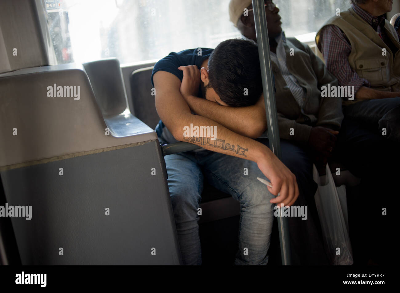 Inside a bus hi-res stock photography and images - Alamy