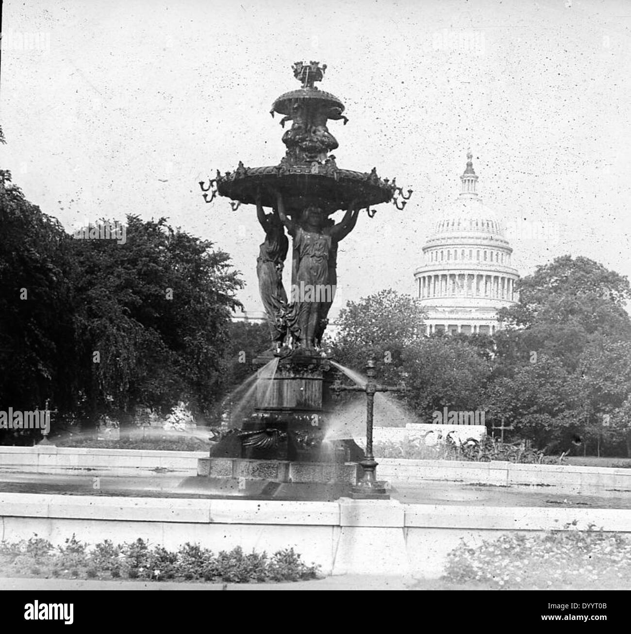 This image shows Bartholdi Fountain located near the U.S. Capitol and ...