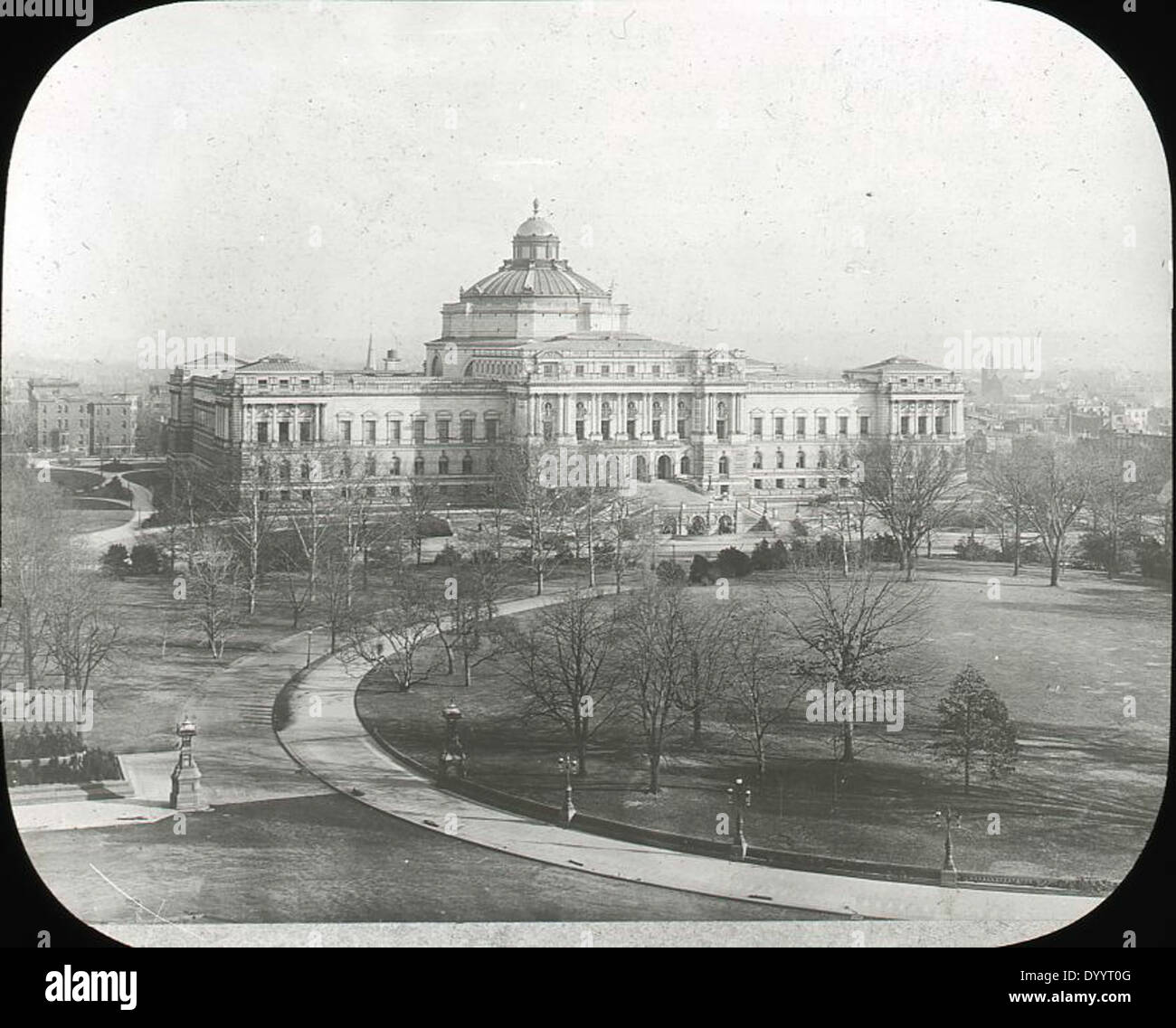 A 1870 photograph of the Library of Congress, located at 1304 18th ...