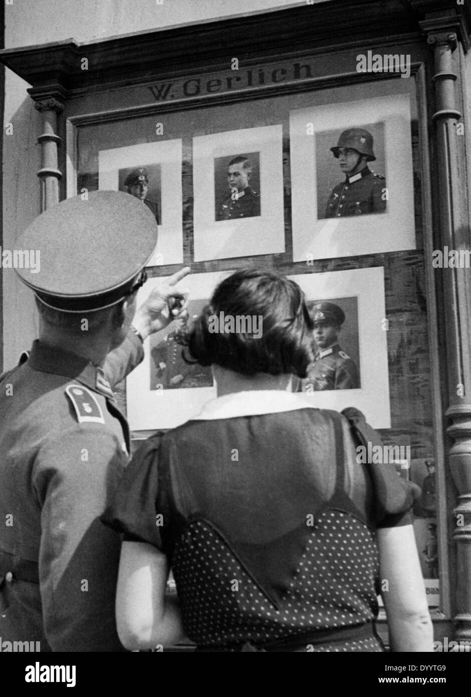 Portraits of soldiers, 1935 Stock Photo - Alamy