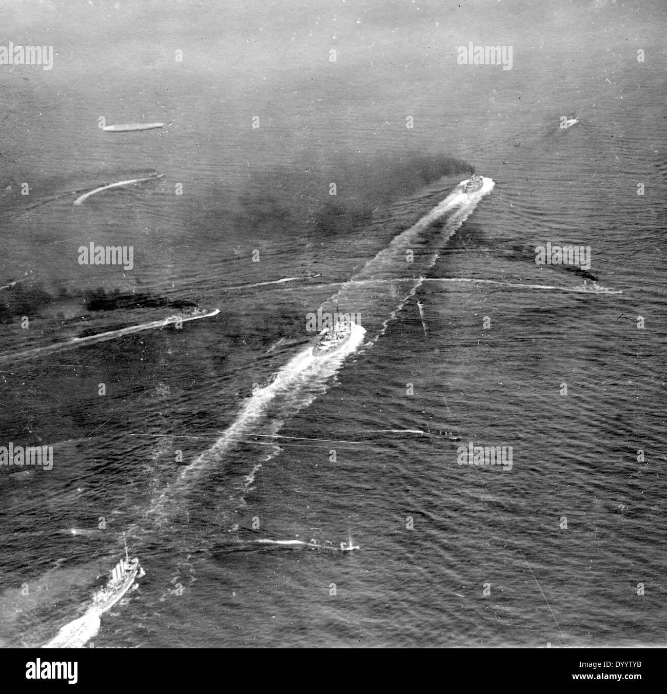 German warships in the North Sea during the First World War Stock Photo ...