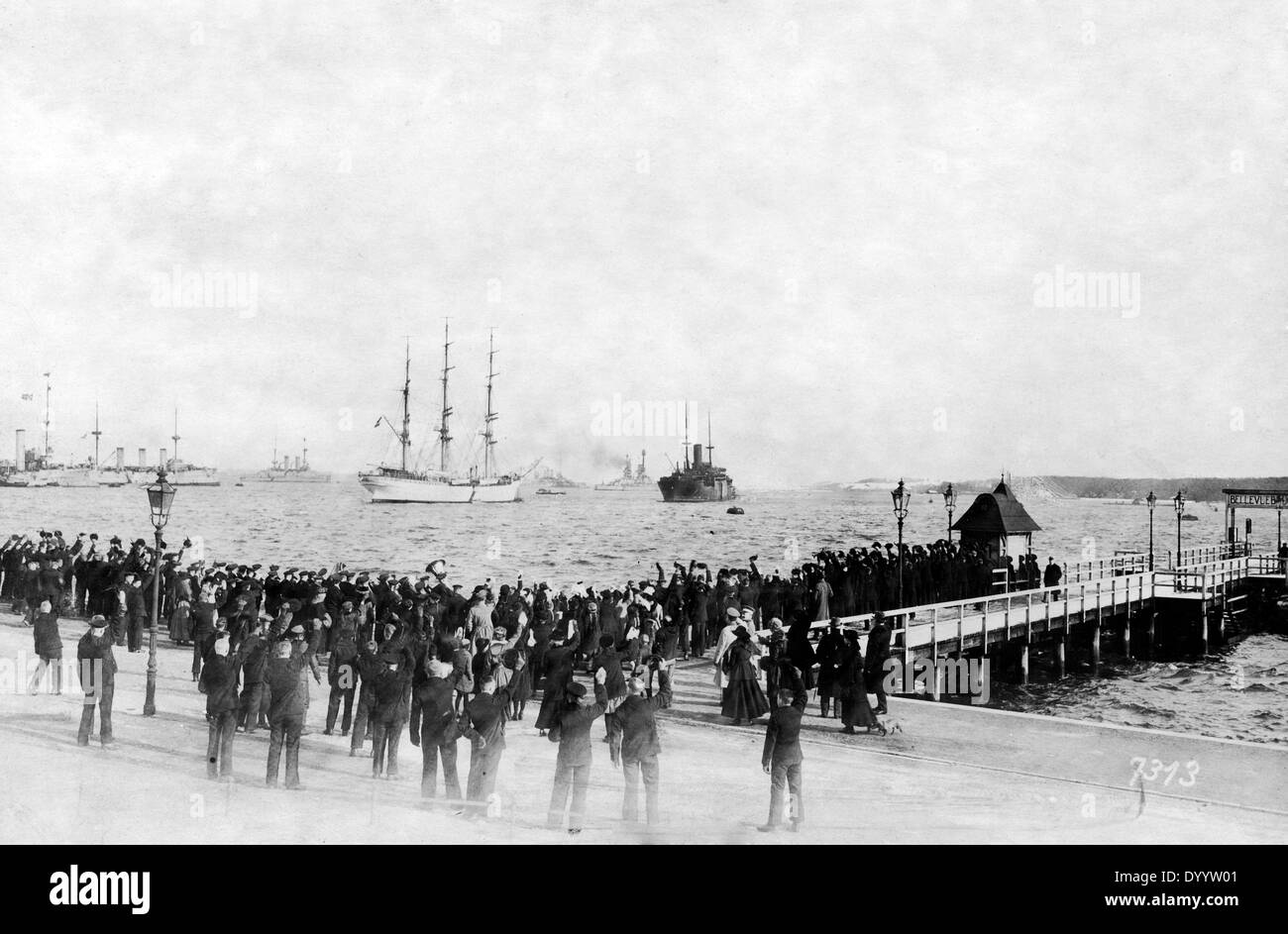 First World War: Auxiliary cruiser SMS Wolf returning to Germany, 1918 ...