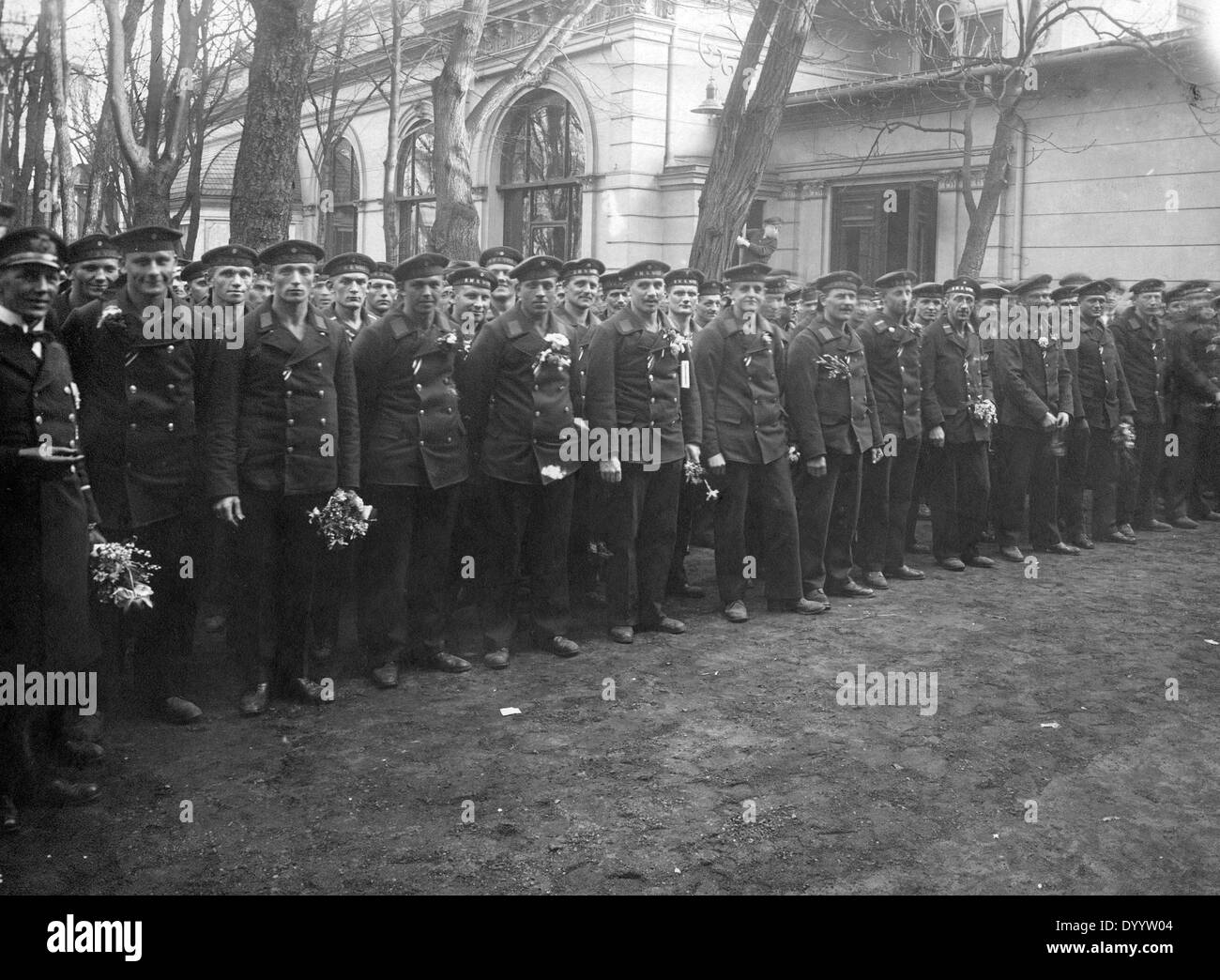 Crew of the SMS Wolf, 1918 Stock Photo - Alamy