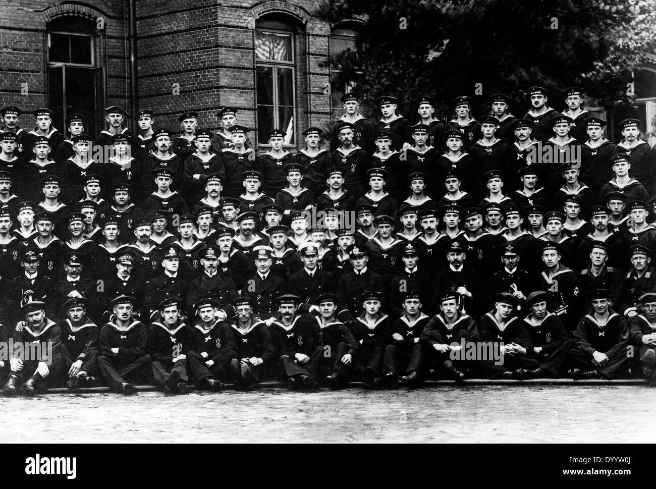 Seamen of the German auxiliary ship Meteor, 1915 Stock Photo - Alamy
