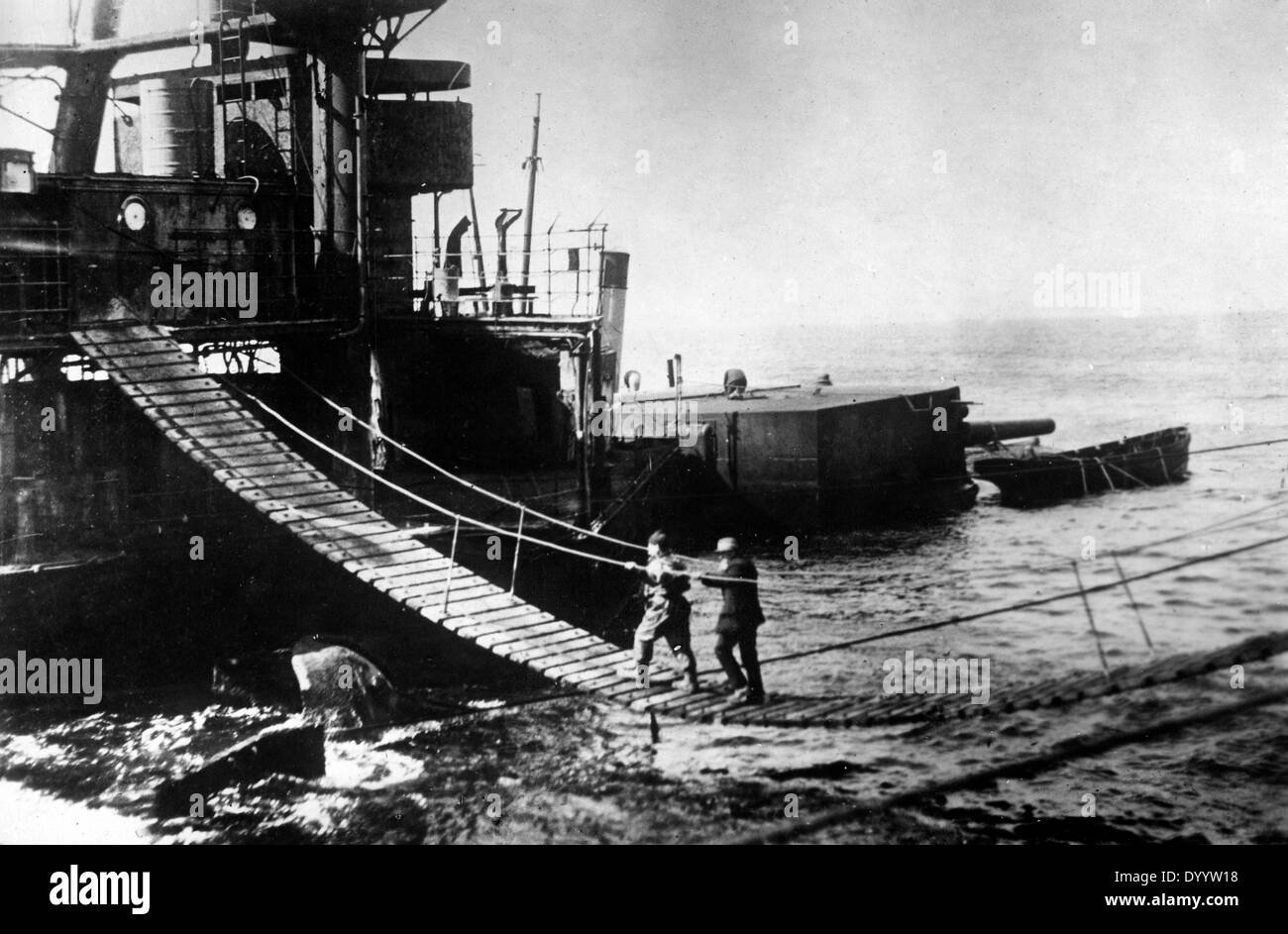 Raising of the SMS Hindenburg, 1930 Stock Photo - Alamy