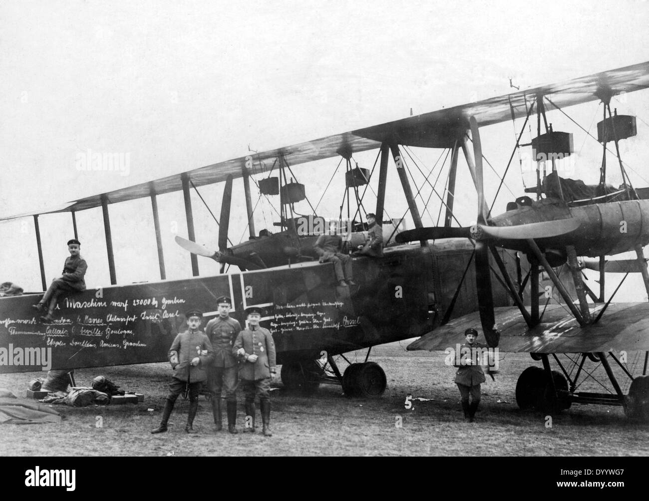 German bomber in Kassel, 1918 Stock Photo - Alamy