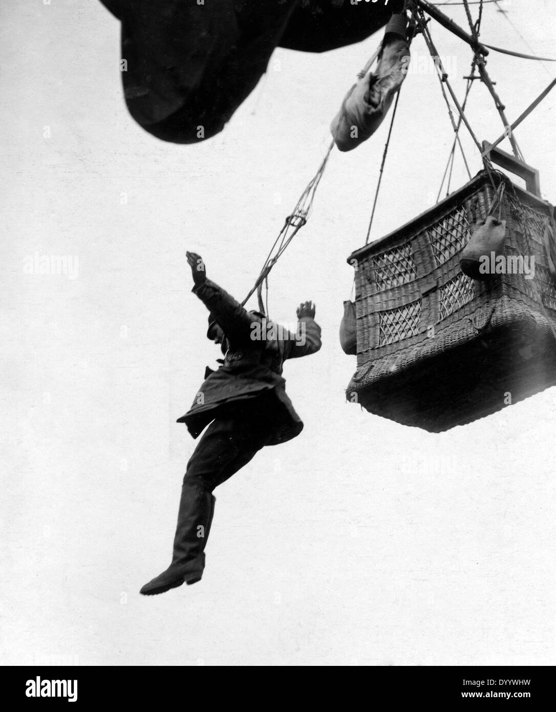 A German captive balloon in the First World War, 1918 Stock Photo - Alamy