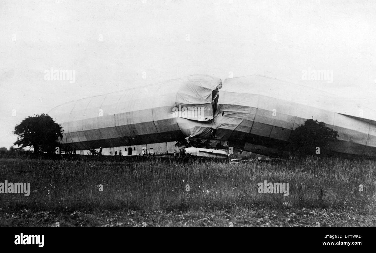 Wreck of a zeppelin Stock Photo - Alamy
