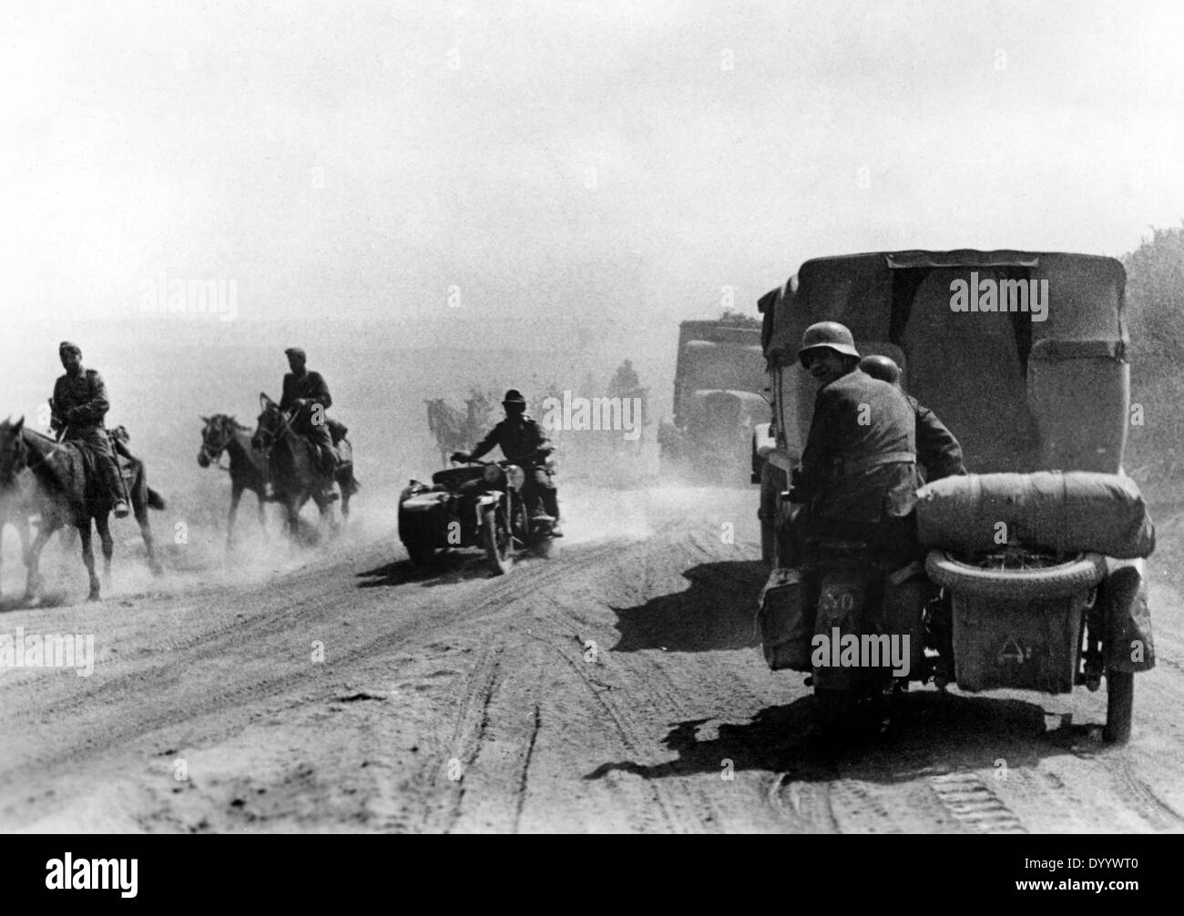 Road in the vicinity of the Kursk salient, 1943 Stock Photo - Alamy