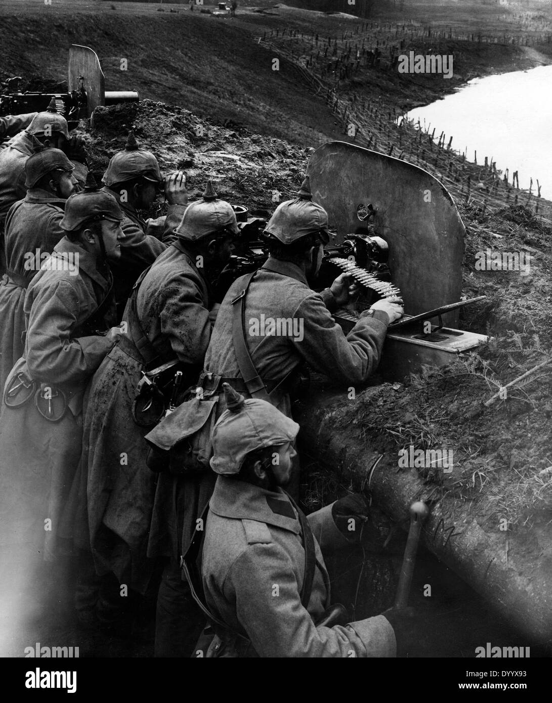 German soldiers trench machine gun hi-res stock photography and images ...