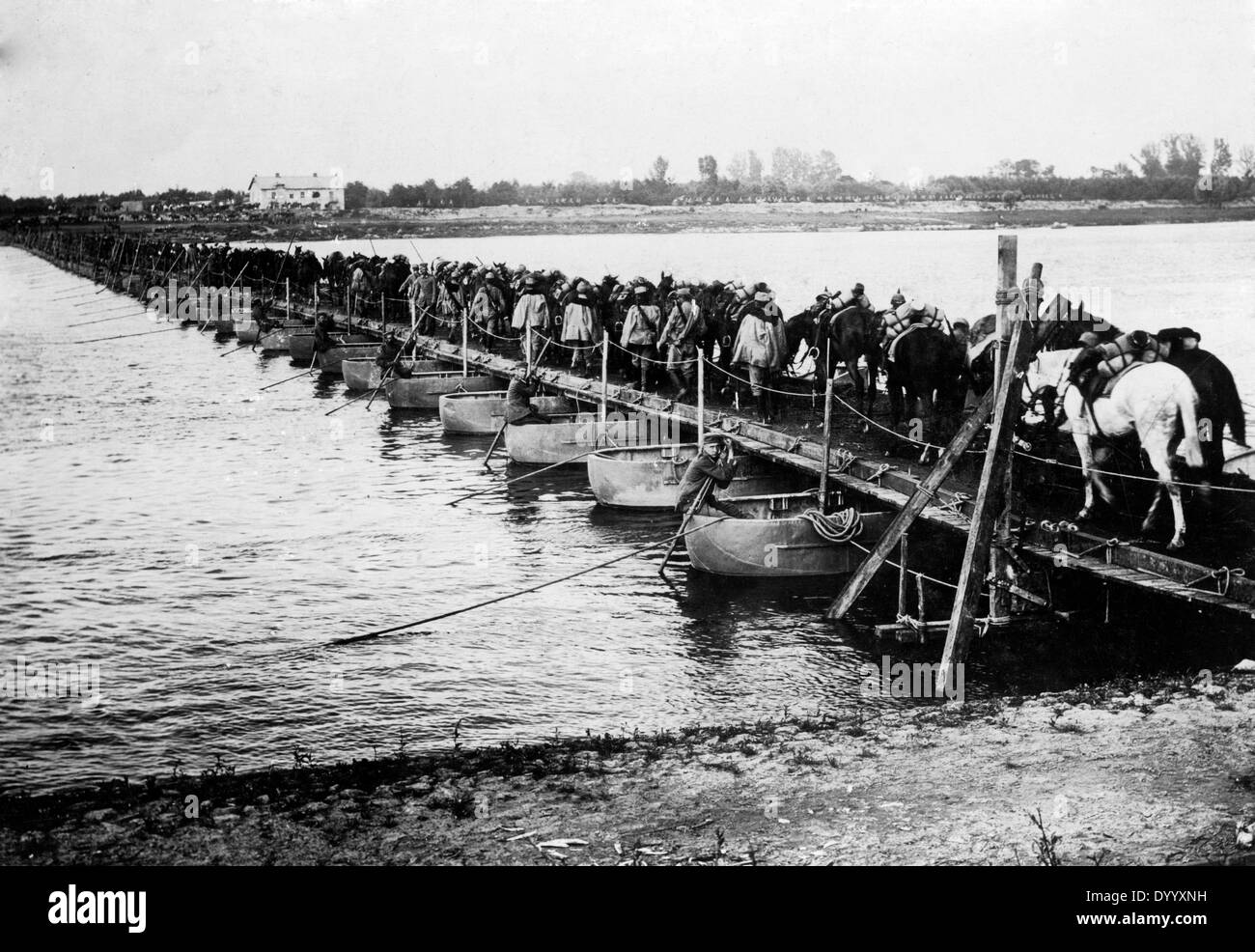 Crossing river bridge Black and White Stock Photos & Images - Alamy