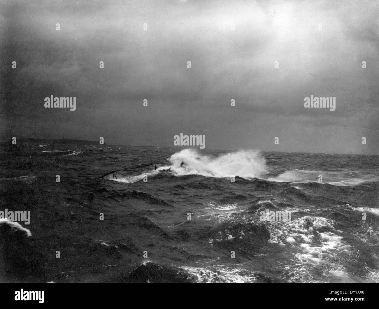 German submarines in World War I, 1917 Stock Photo - Alamy