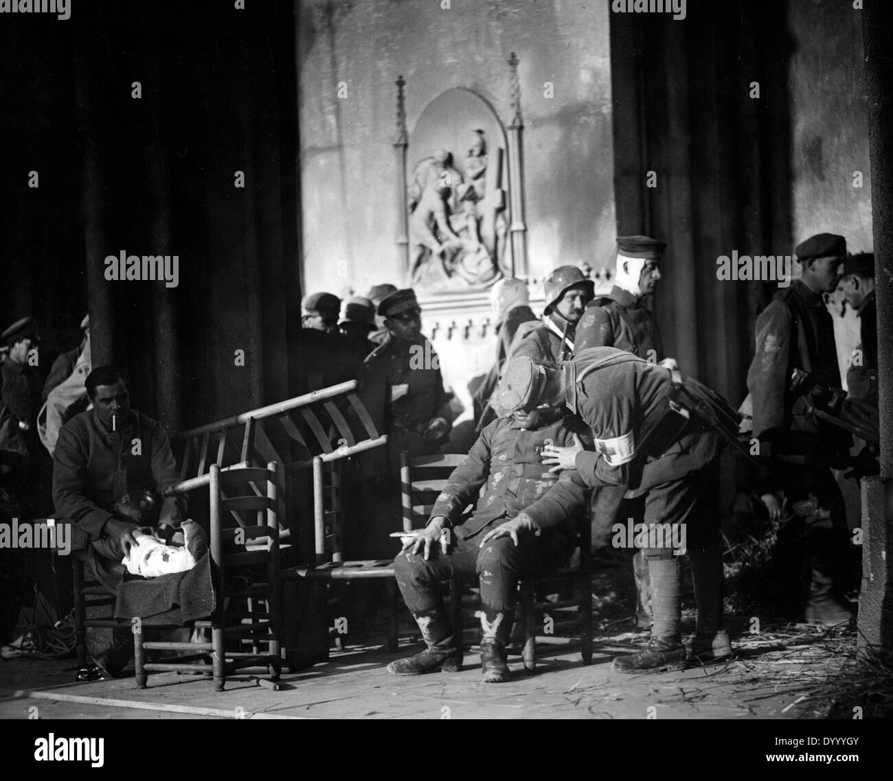 Wounded german soldiers military hospital hi-res stock photography and ...