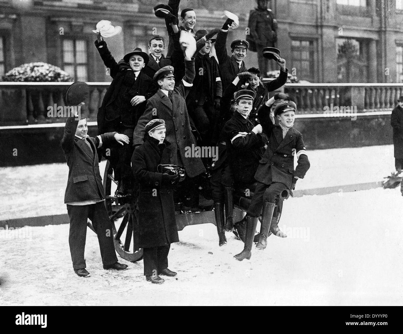 Celebration in honour of the Kaiser's brithday, 1916 Stock Photo - Alamy