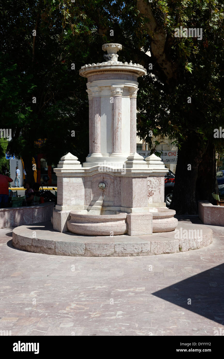 Marble fountain in Voukaniou Square Chios Town Greece fountain copy ...