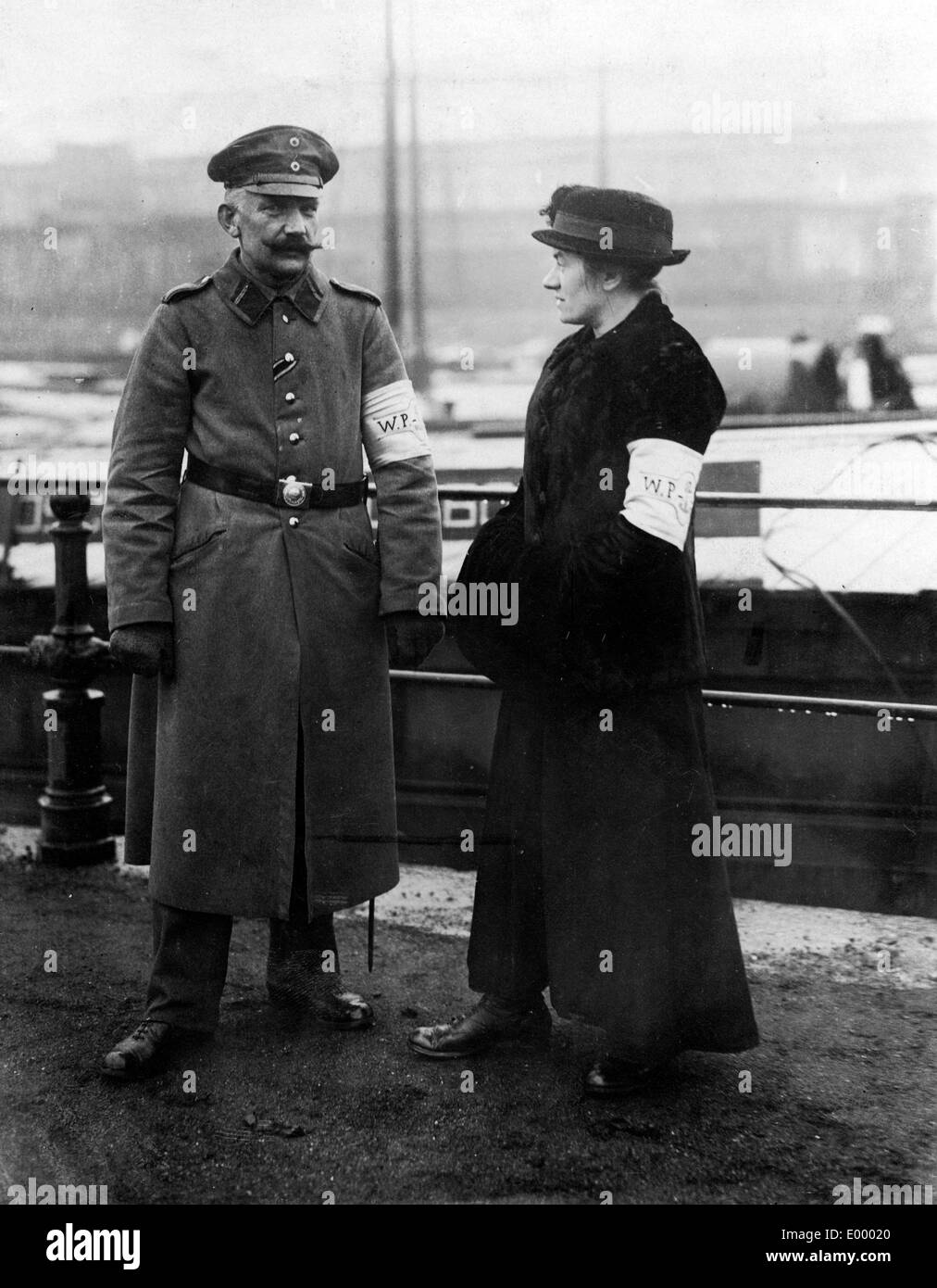 Members of the German water police, 1917 Stock Photo - Alamy