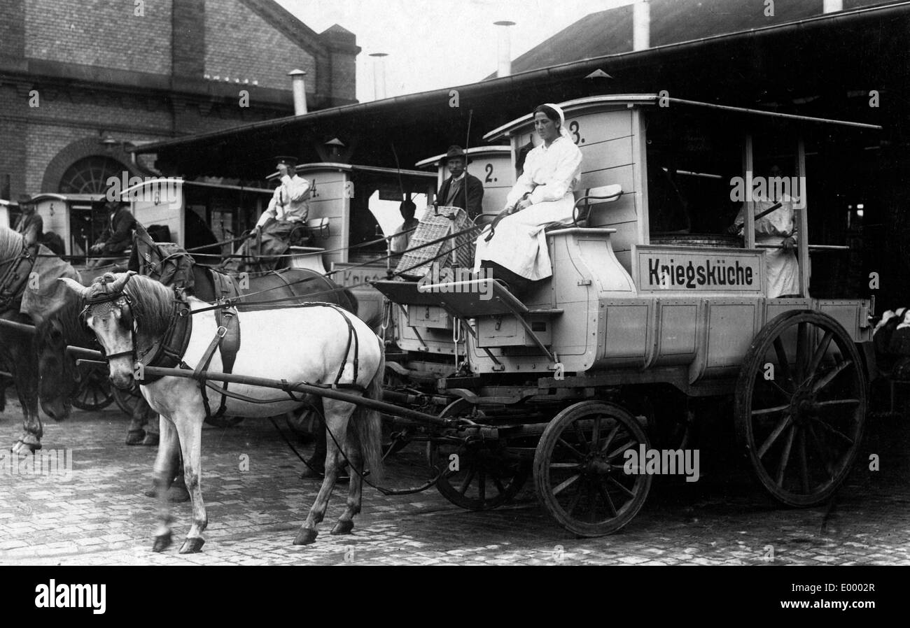 War kitchen carriage during the First World War Stock Photo - Alamy