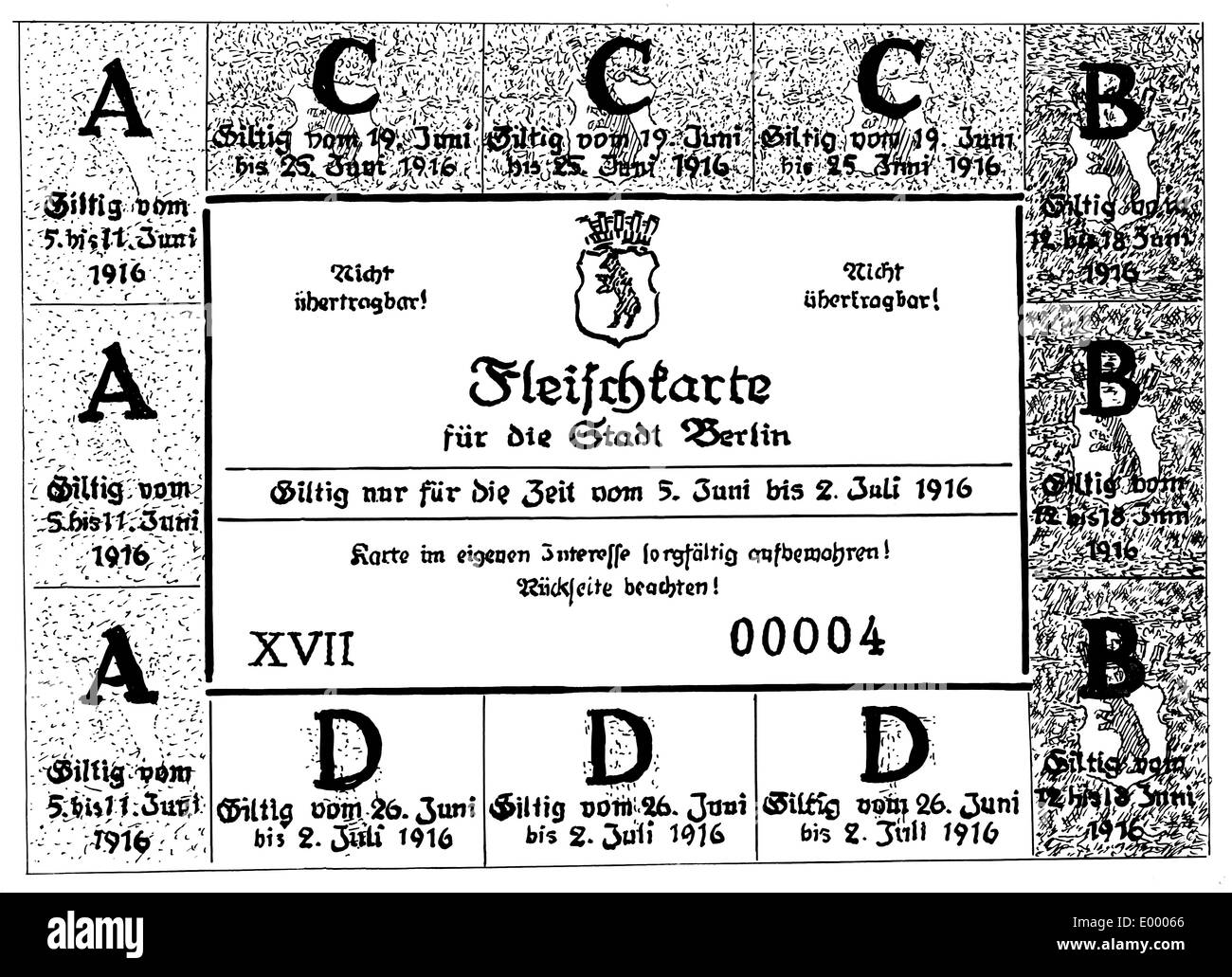 Food ration card hi-res stock photography and images - Alamy