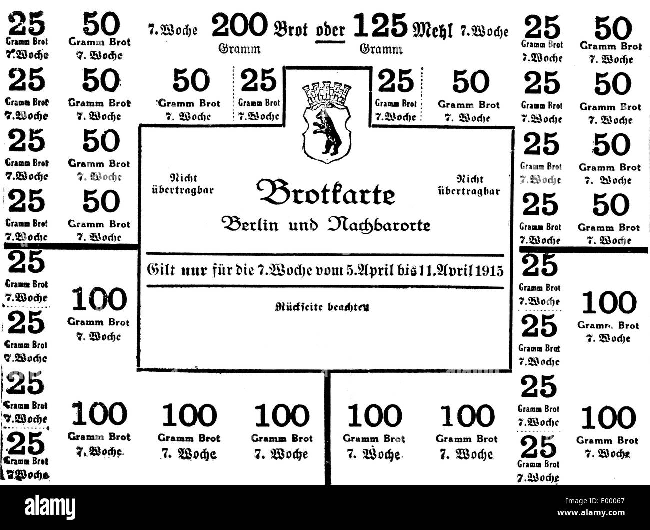 Food ration card hi-res stock photography and images - Alamy