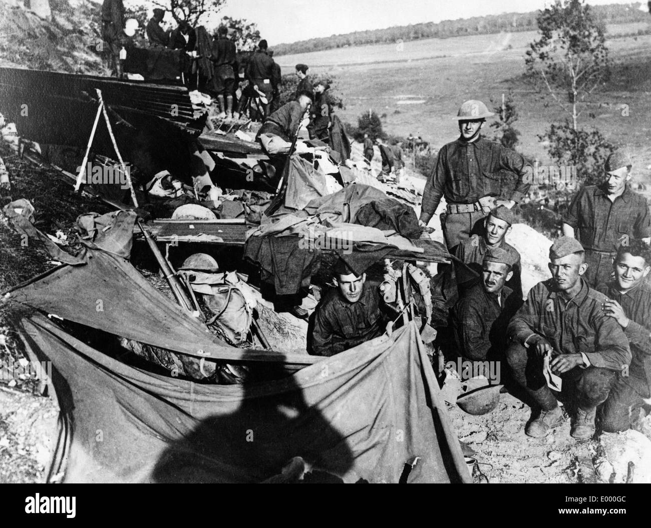 American soldiers western front first world war hi-res stock ...