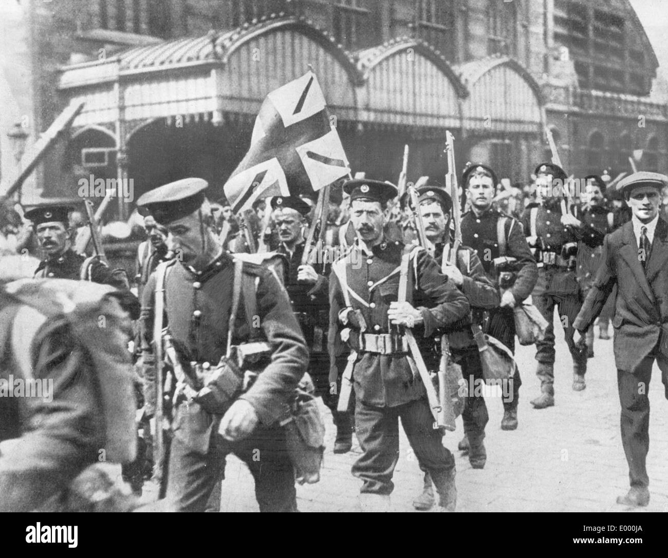 English troops in Ostend, 1914 Stock Photo - Alamy