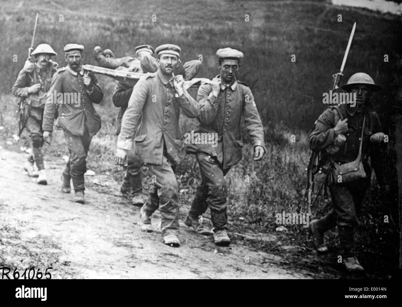 German prisoners at the French northern front Stock Photo - Alamy