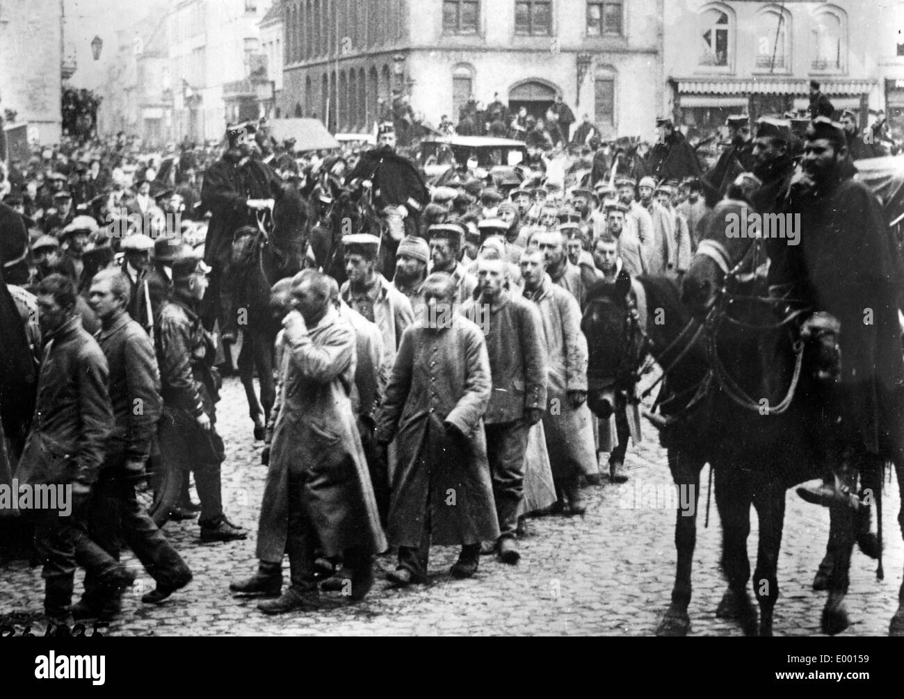 German soldiers in French war captivity Stock Photo - Alamy