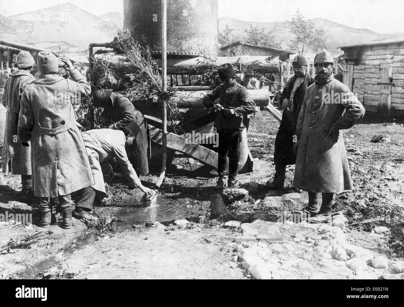 Turkish troops in World War I, 1917 Stock Photo - Alamy