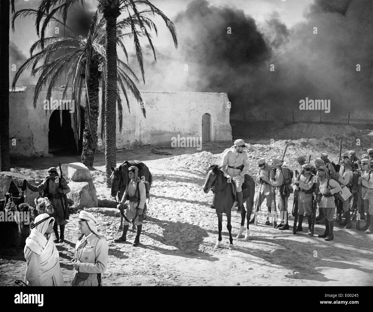German auxiliary forces in the desert Stock Photo - Alamy