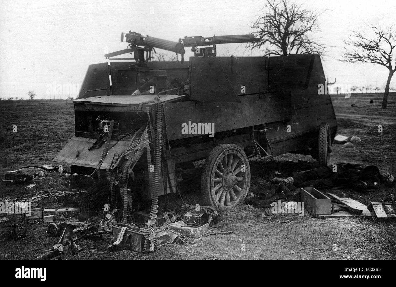 Captured British tank on the Western Front, 1918 Stock Photo - Alamy