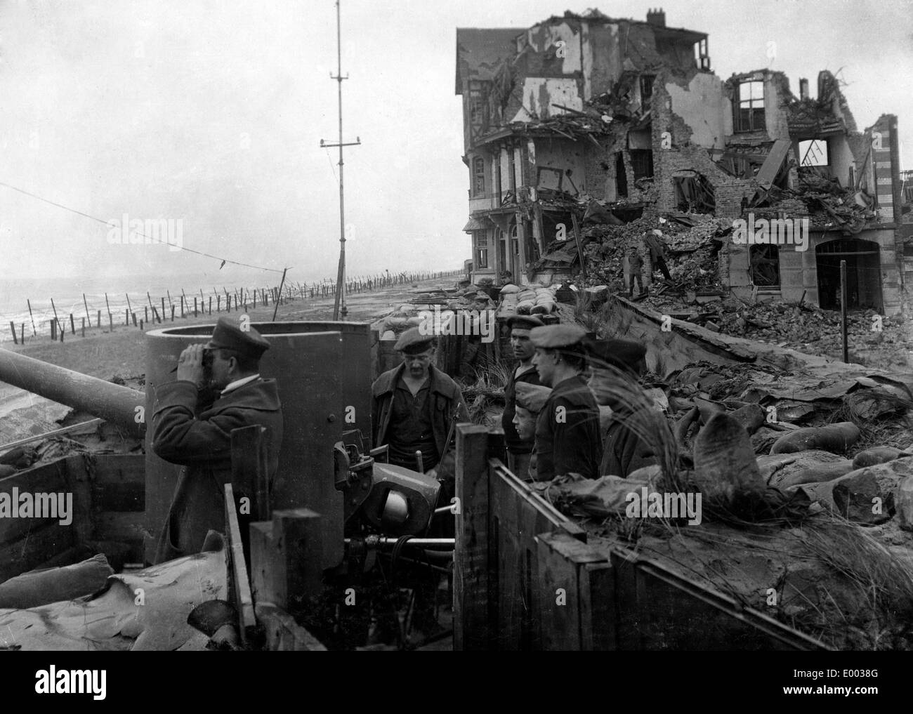 German defence position at the coast of Flanders, 1916 Stock Photo - Alamy