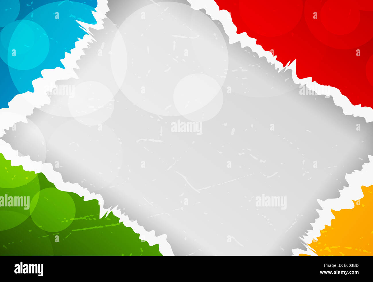 Abstract grunge background. Colorful illustration with ripped paper ...