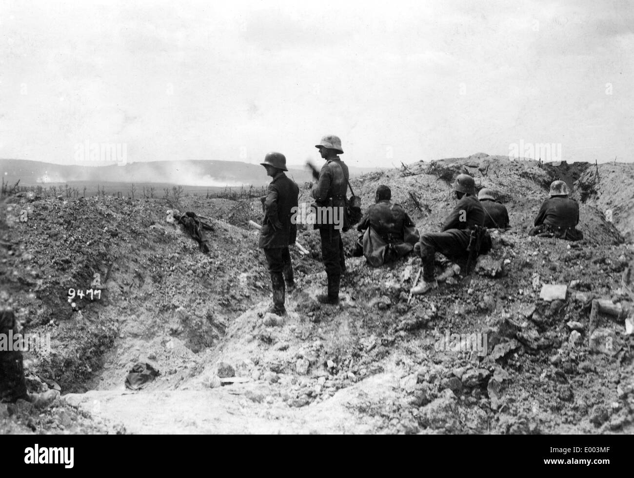 Battles at the Western Front during the German spring offensive, 1918 ...