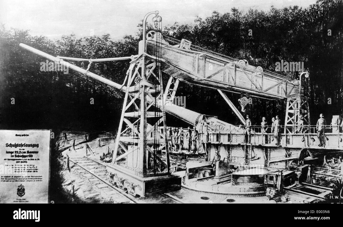 German Paris Gun, 1918 Stock Photo - Alamy